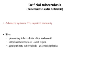 Cutaneous manifestations of tb | PPT