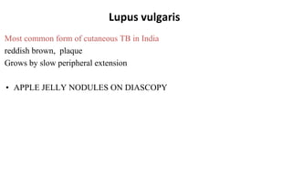 Cutaneous manifestations of tb | PDF