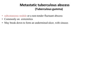 Cutaneous manifestations of tb | PPT
