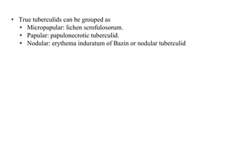 Cutaneous manifestations of tb | PPT