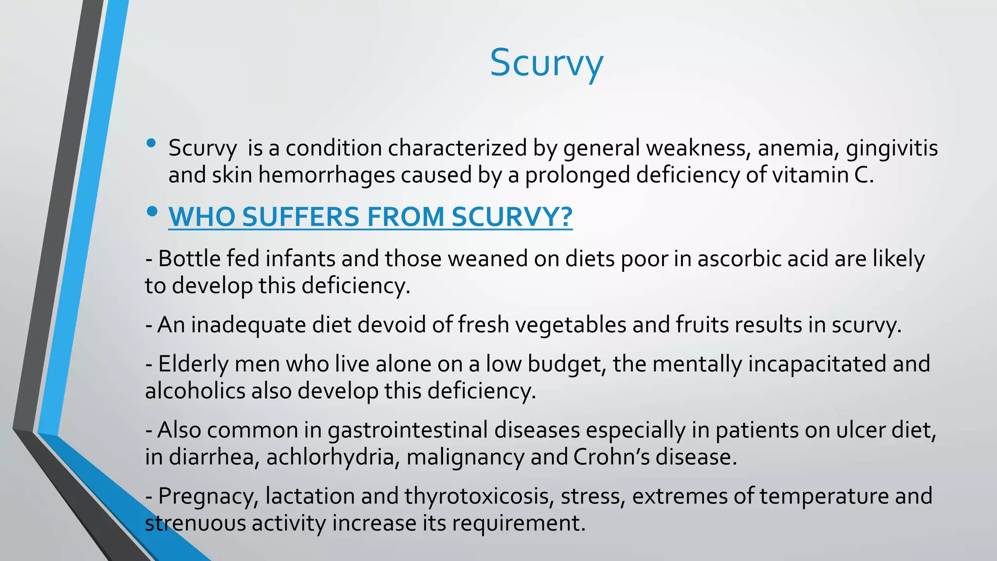 Cutaneous Manifestations of Vitamin C Deficiency | PPT