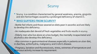 Cutaneous Manifestations of Vitamin C Deficiency | PPTX