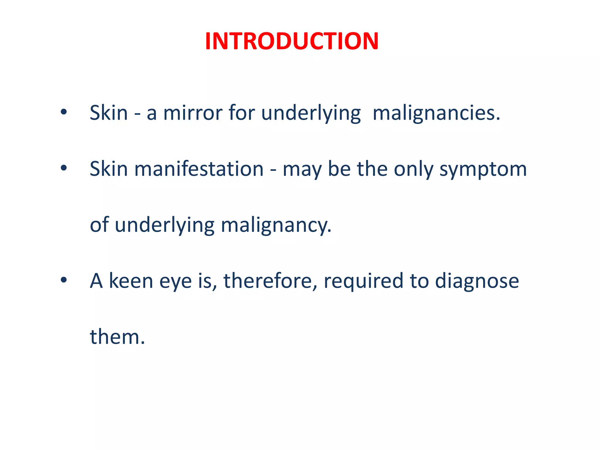Cutaneous Manifestations of Internal Malignancies | PPTX