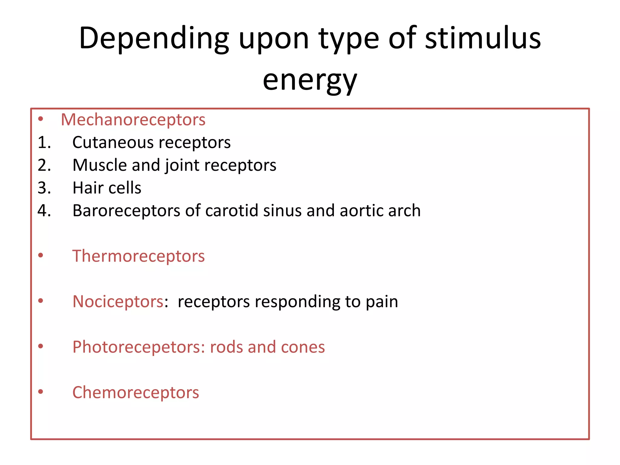 Cutaneous receptors | PPTX