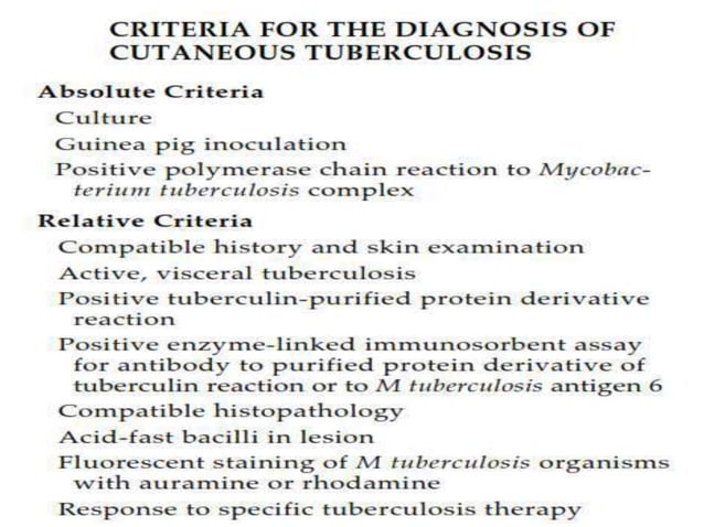 Cutaneous tuberculosis ( SKIN TB ) | PPTX