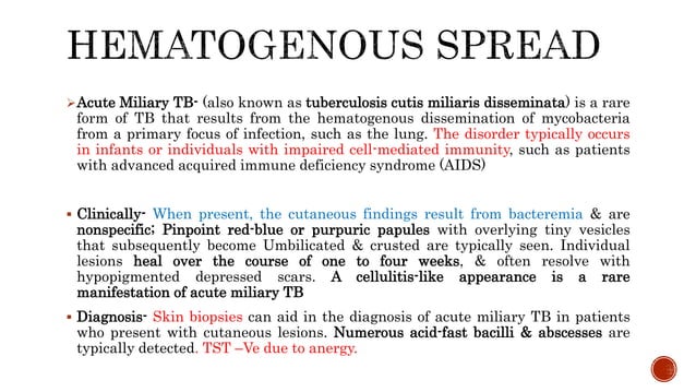 Cutaneous tuberculosis | PPTX | Skin and Dermatology | Diseases and ...