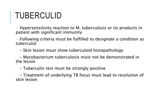 Cutaneous tuberculosis | PPTX | Skin and Dermatology | Diseases and ...