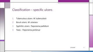 Cutaneous ulcers | PPTX