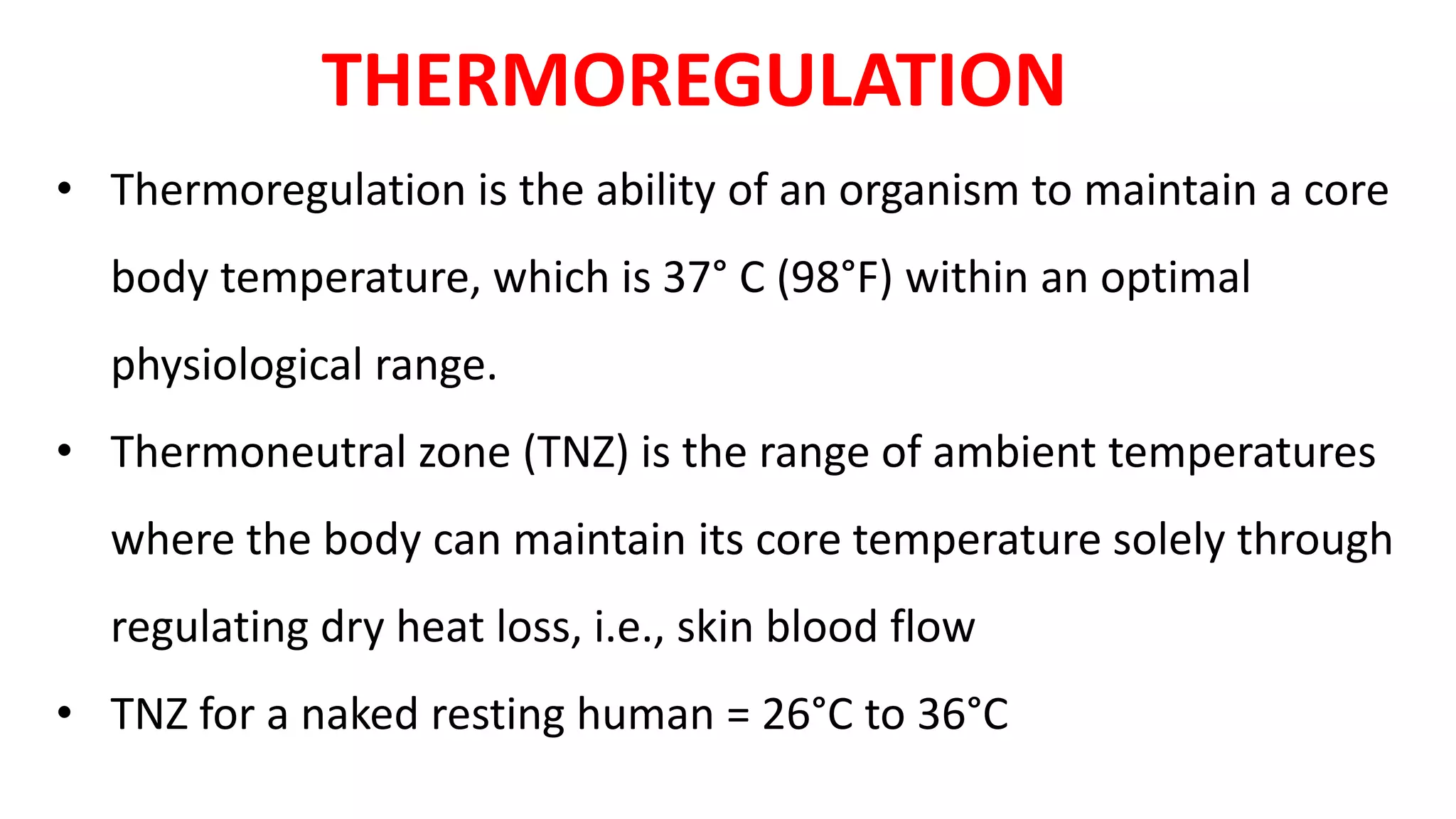 Cutaneous Vasculature and Thermoregulation | PPTX
