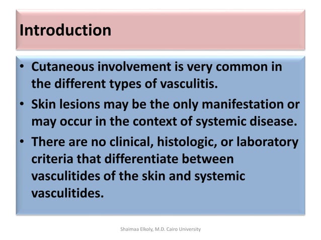 Cutaneous vasculitis | PPTX