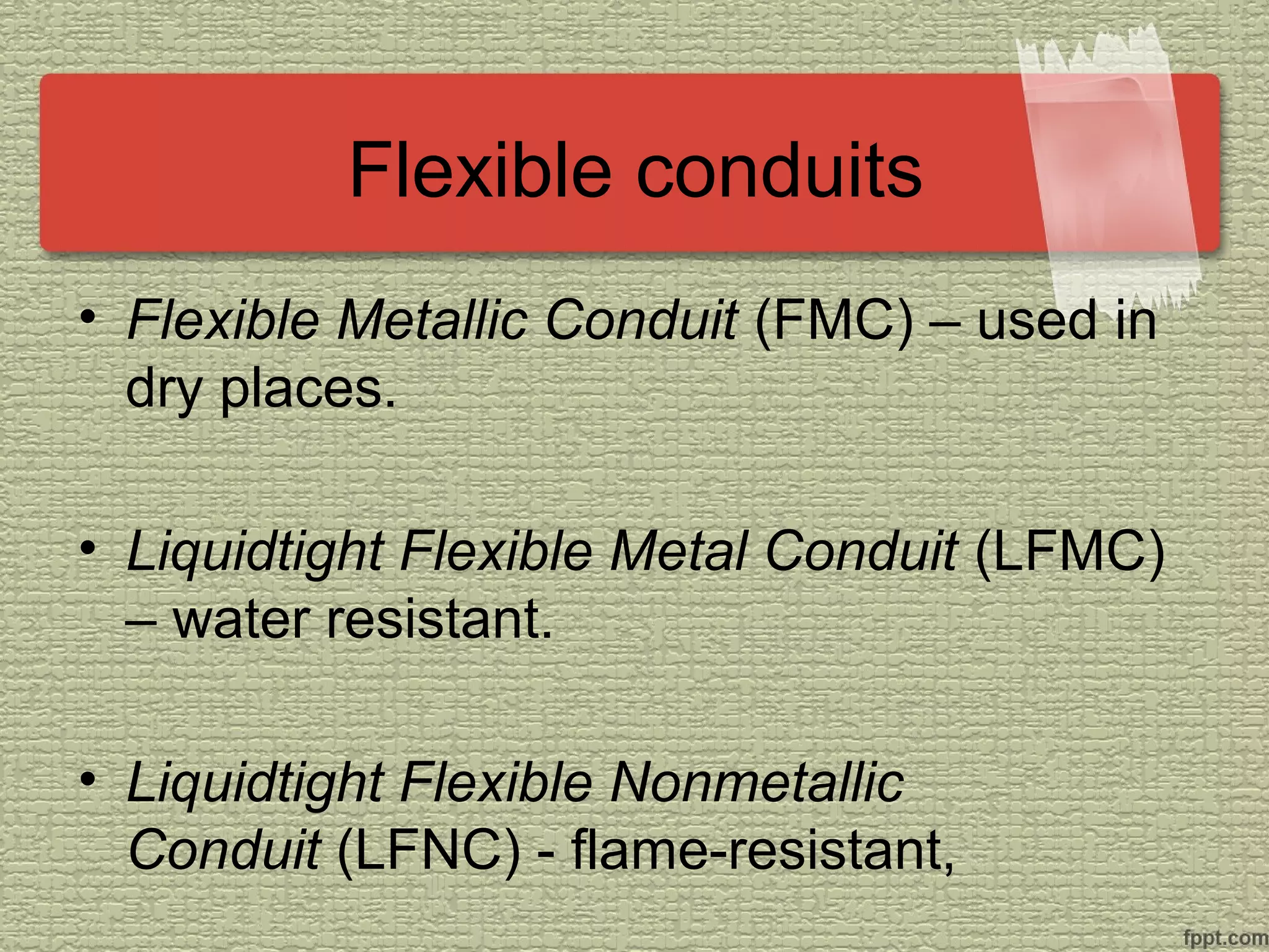 Cut bend and install PVC electrical conduits | PPT