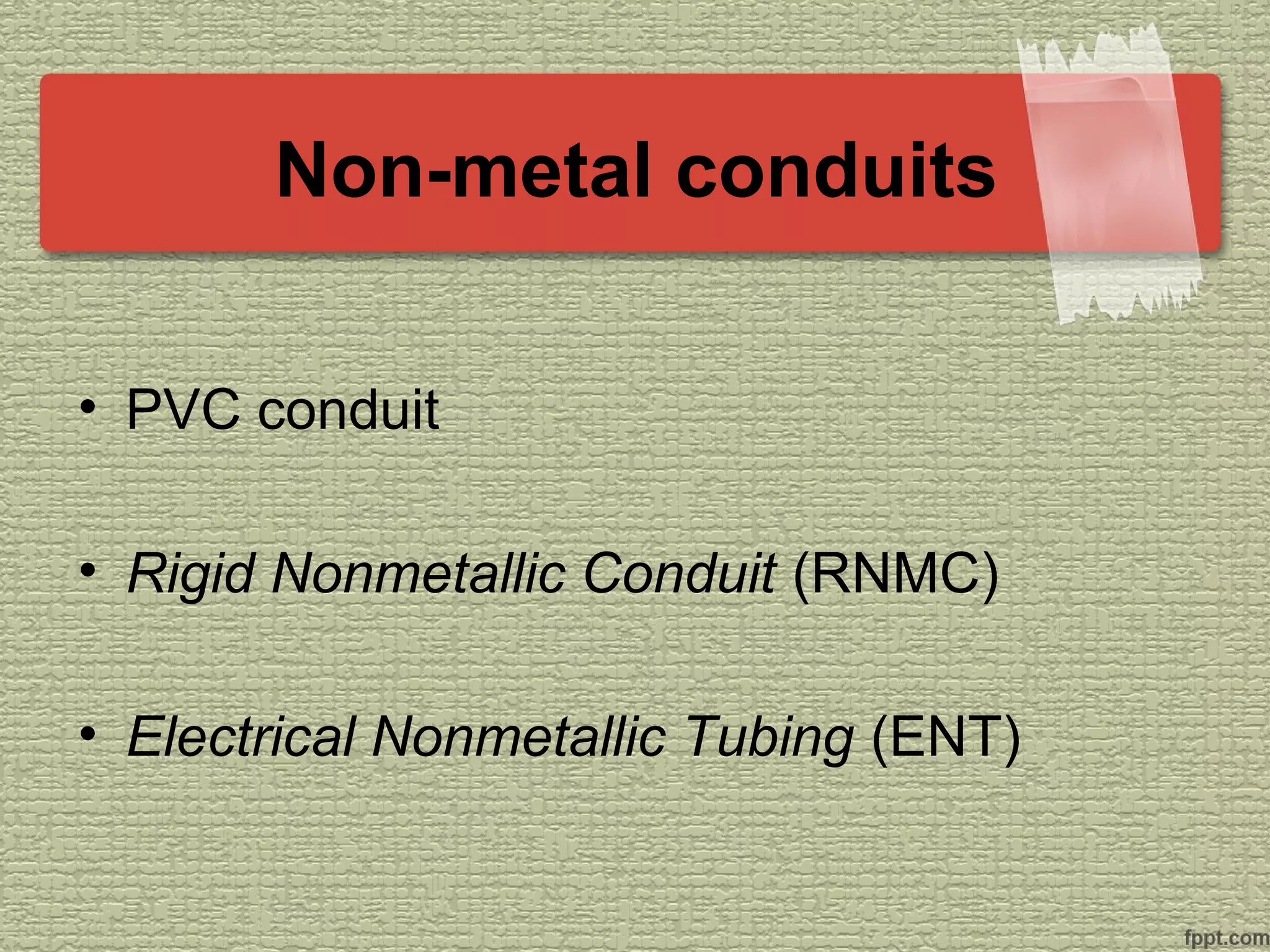 Cut bend and install PVC electrical conduits | PPT