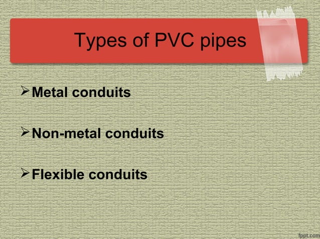 Cut bend and install PVC electrical conduits | PPT