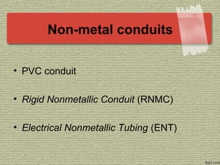 Cut bend and install PVC electrical conduits | PPT