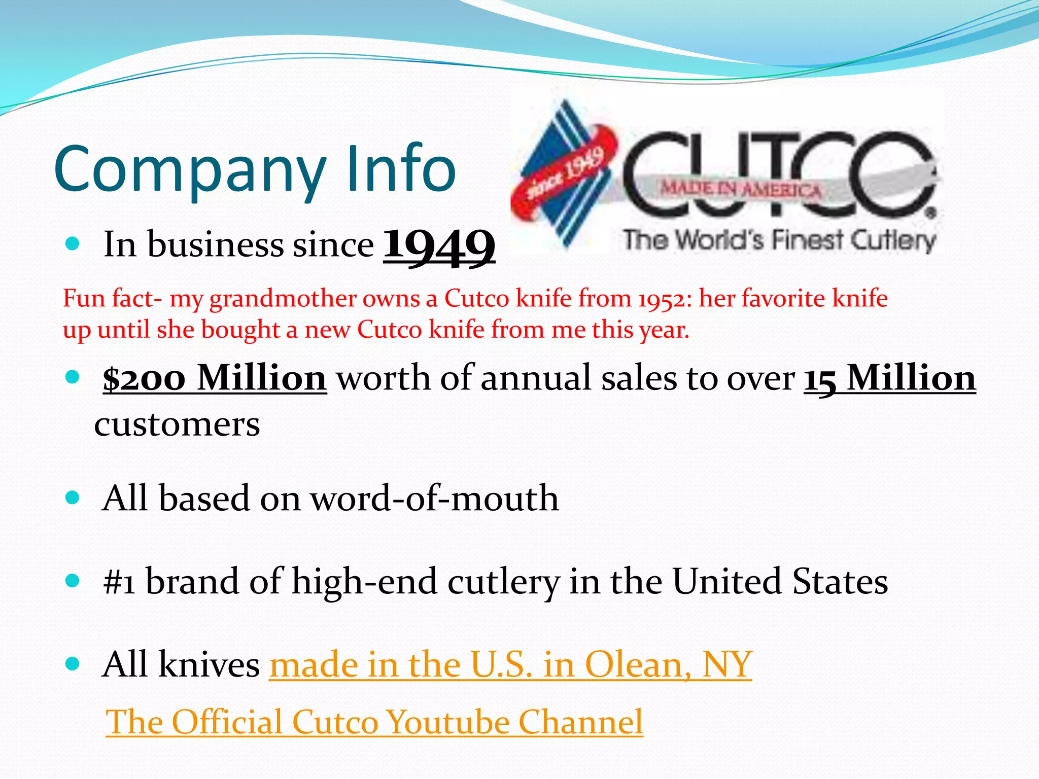 Cutco Presentation Online | PPTX