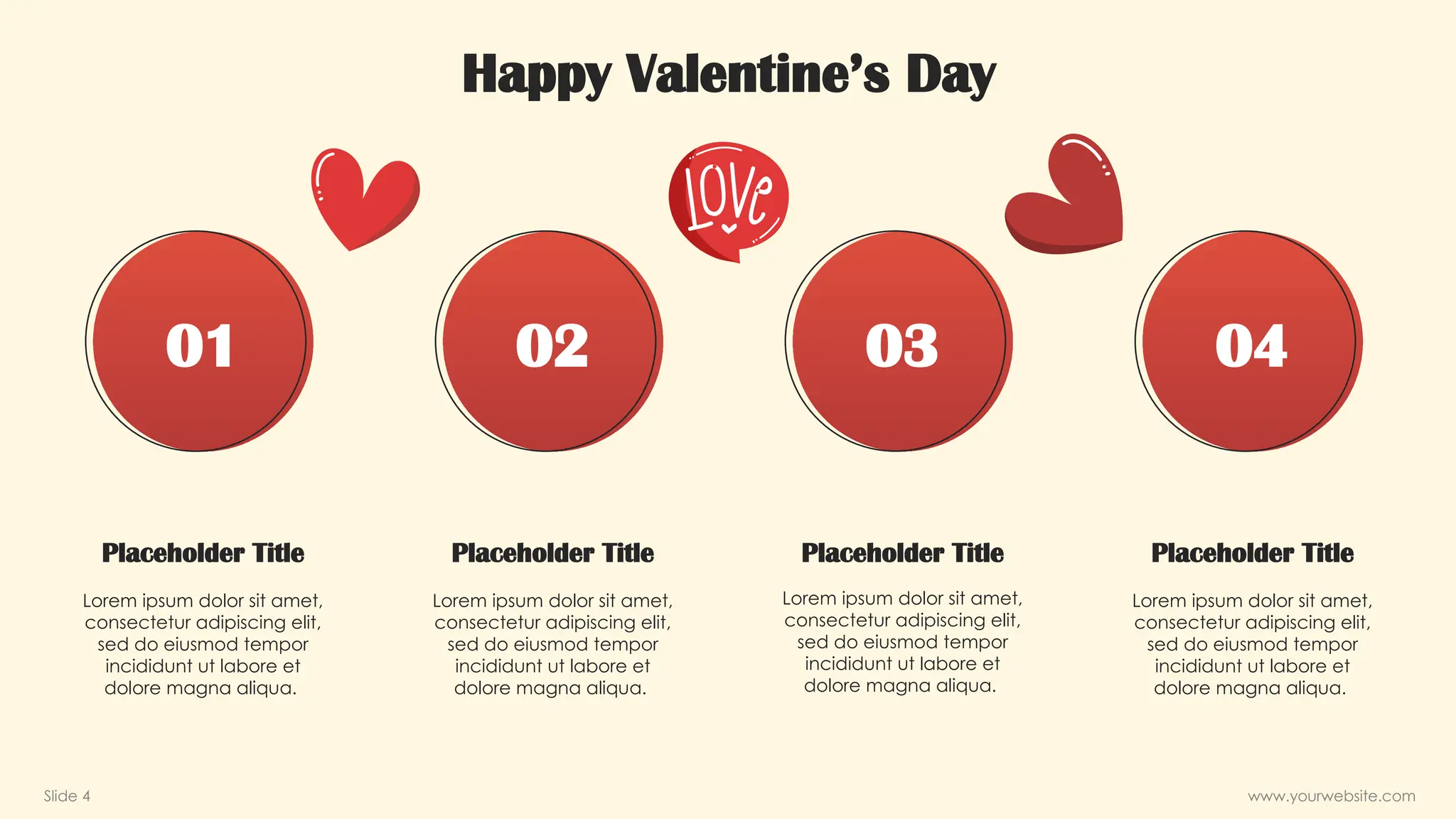 Cute Valentines Day Slides Presentation Template | PPTX