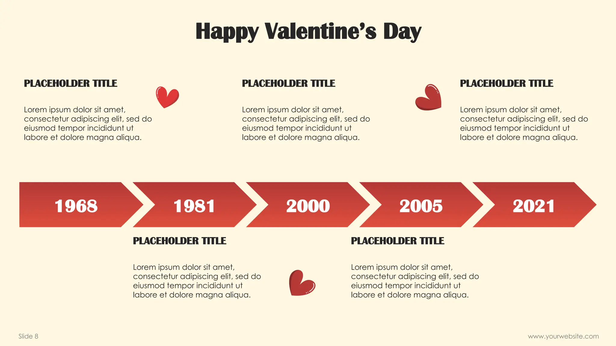Cute Valentines Day Slides Presentation Template | PPTX