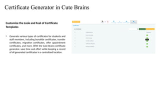 Enhancing Educational Management with CuteBrains: A Comprehensive ...