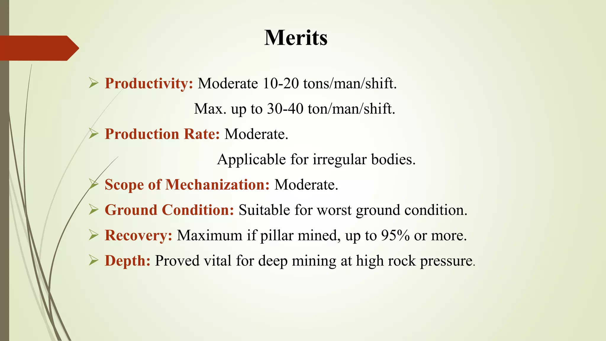 Cut & fill mining method | PPTX