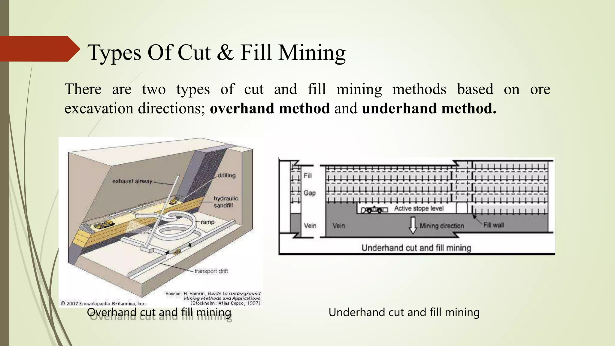 Cut & fill mining method | PPTX