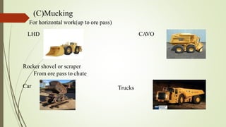 Cut & fill mining method | PPTX