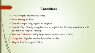 Cut & fill mining method | PPTX