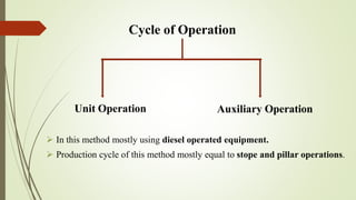 Cut & fill mining method | PPTX