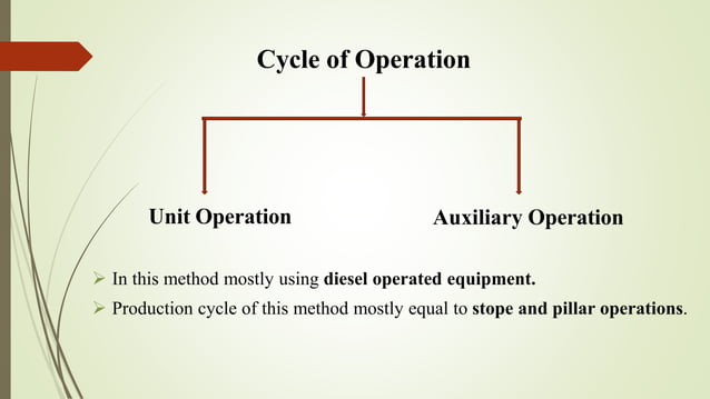 Cut & fill mining method | PPTX | Geology | Science