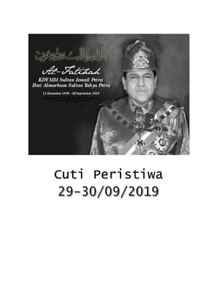 Cuti agong 2019 | PDF