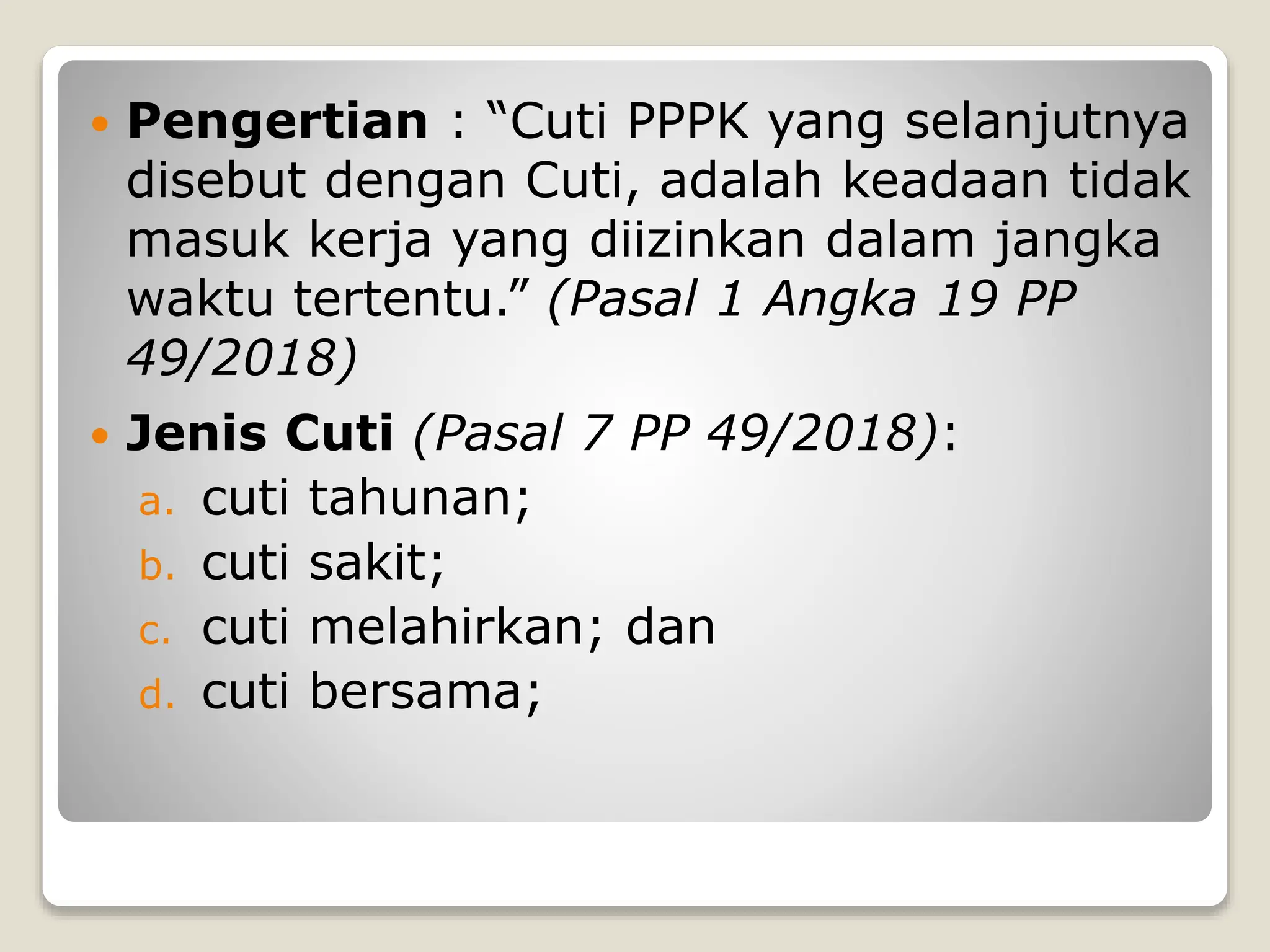Cuti Aparatur Sipil Negara dan Naban.pptx