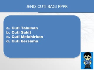 CUTI_BAGI_PPPK PENJELASAN LENGKAP DAN TATA CARA | PPTX