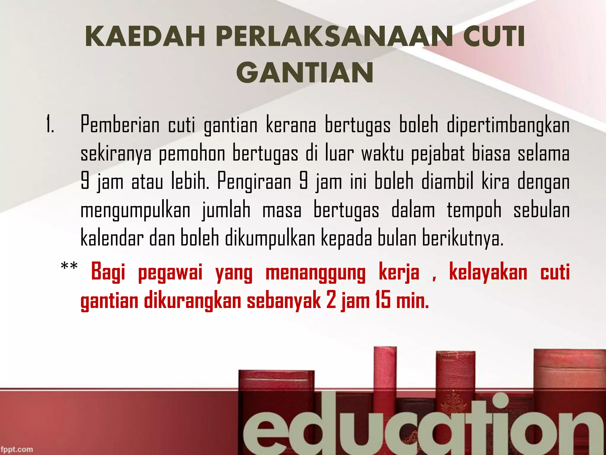 Cuti gantian | PDF