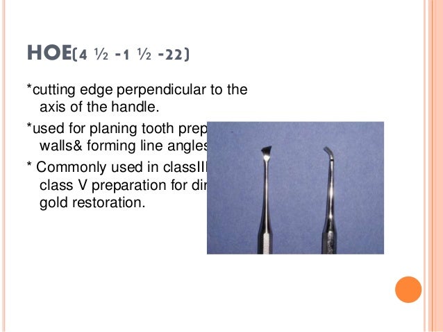 Cuting instrument applications in conservative dentistry