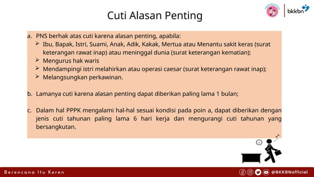 MATERI PENGAJUAN CUTI PNS PPPK DI LINGKUP BKKBN | PPTX