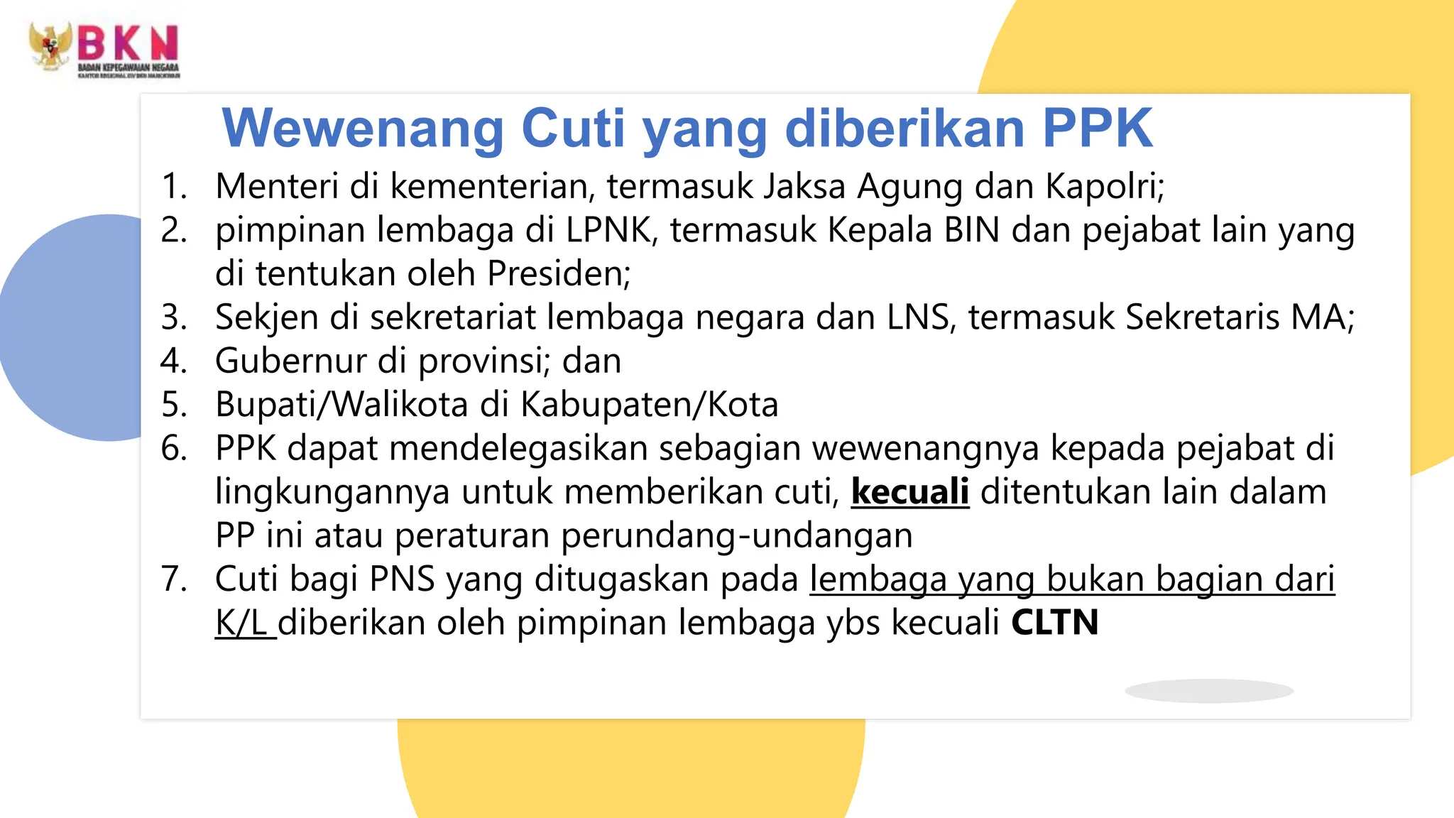 Cuti Pegawai Negeri Sipil sesuai perka BKN terbaru.pptx