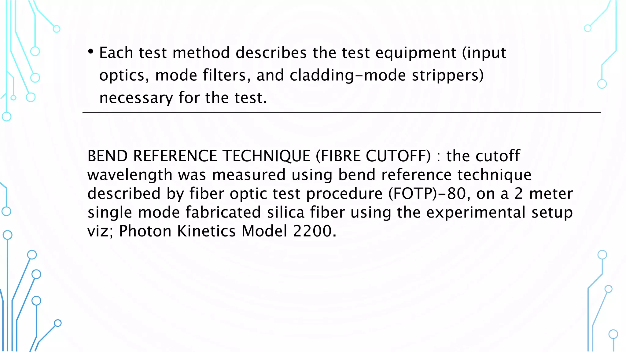 Cutoff wavelength in optical fibre | PPTX