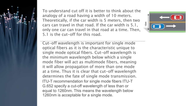 Cutoff Wavelength In Optical Fibre | PPTX
