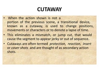 Cut or sequencing,kuleshov effect, colour in film , eastman | PPT