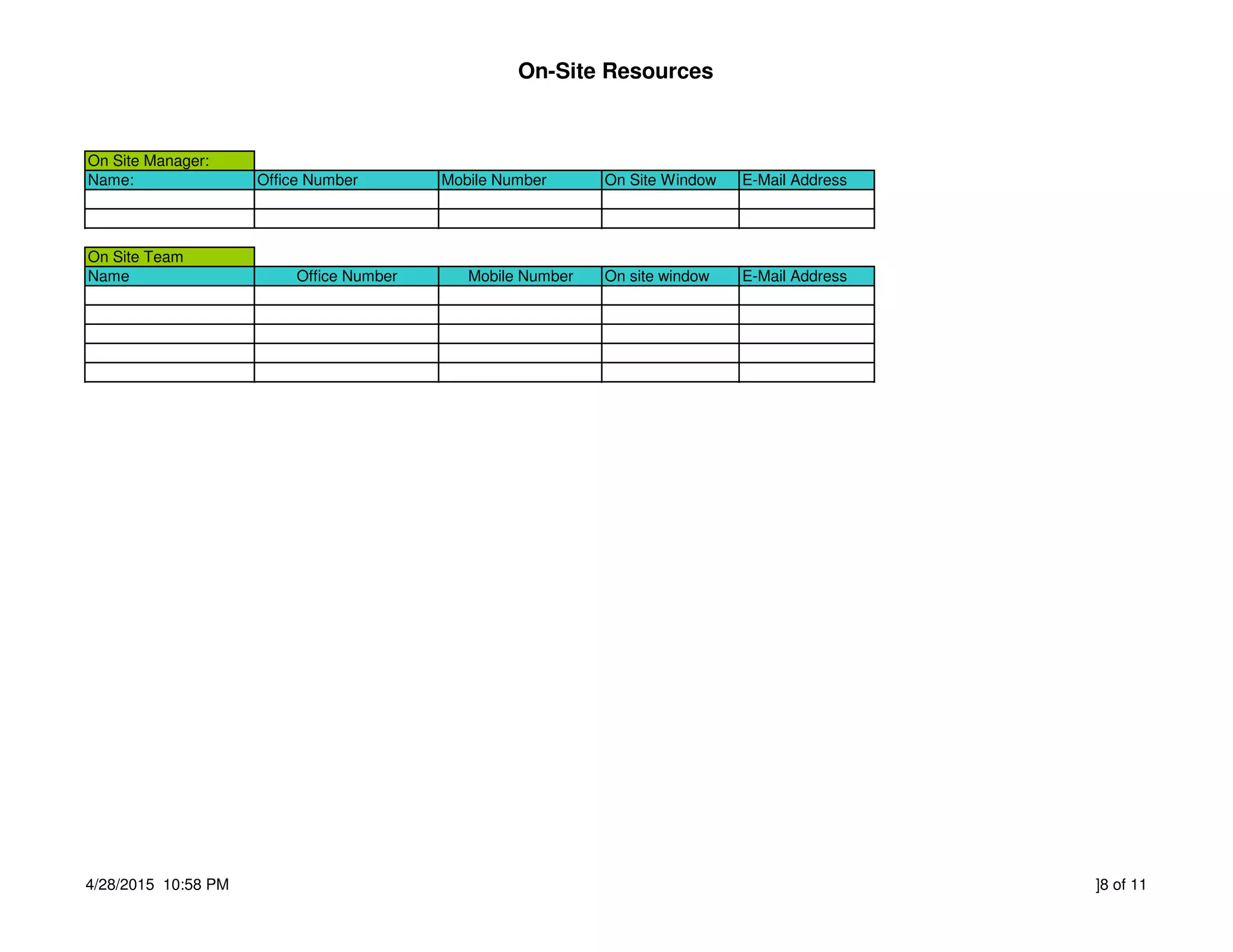 Cutover plan template Tool | PDF