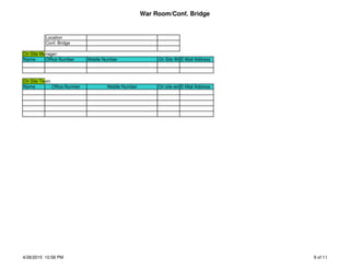 Cutover plan template Tool | PDF