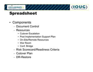 Cutover Plan V2 | PDF