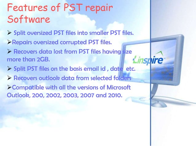 Repair oversize pst | PPT