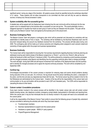 Cutover strategy - Legacy to new billing, invoicing engine | PDF
