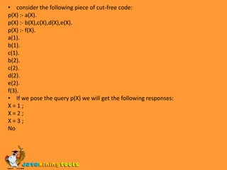 PROLOG: Cuts And Negation In Prolog | PPTX