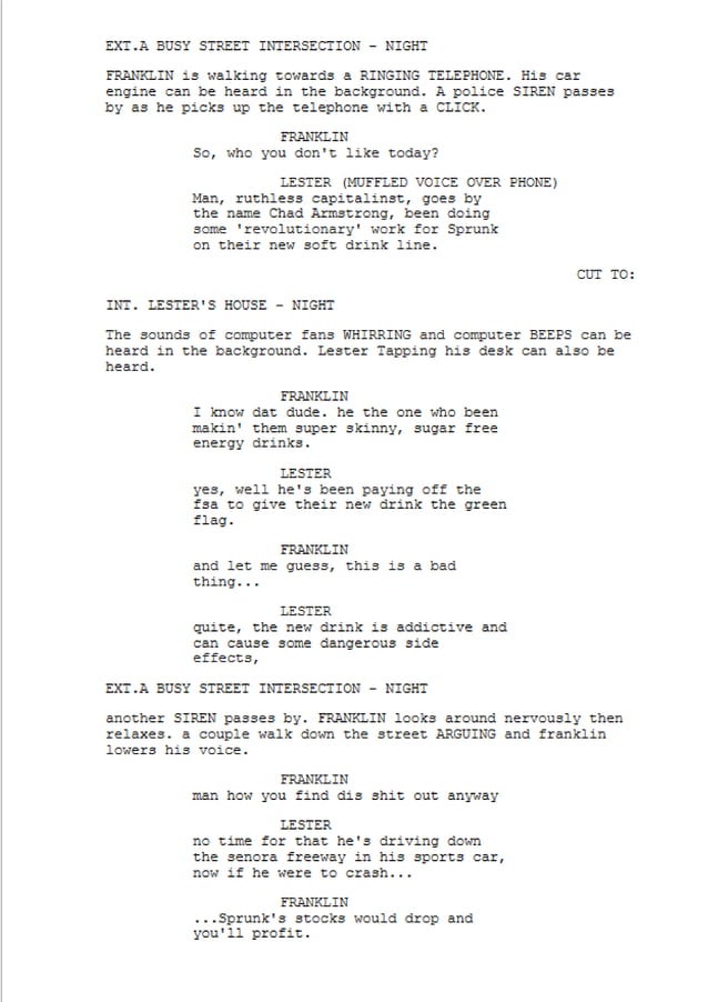 Cutscene scriptword | PDF