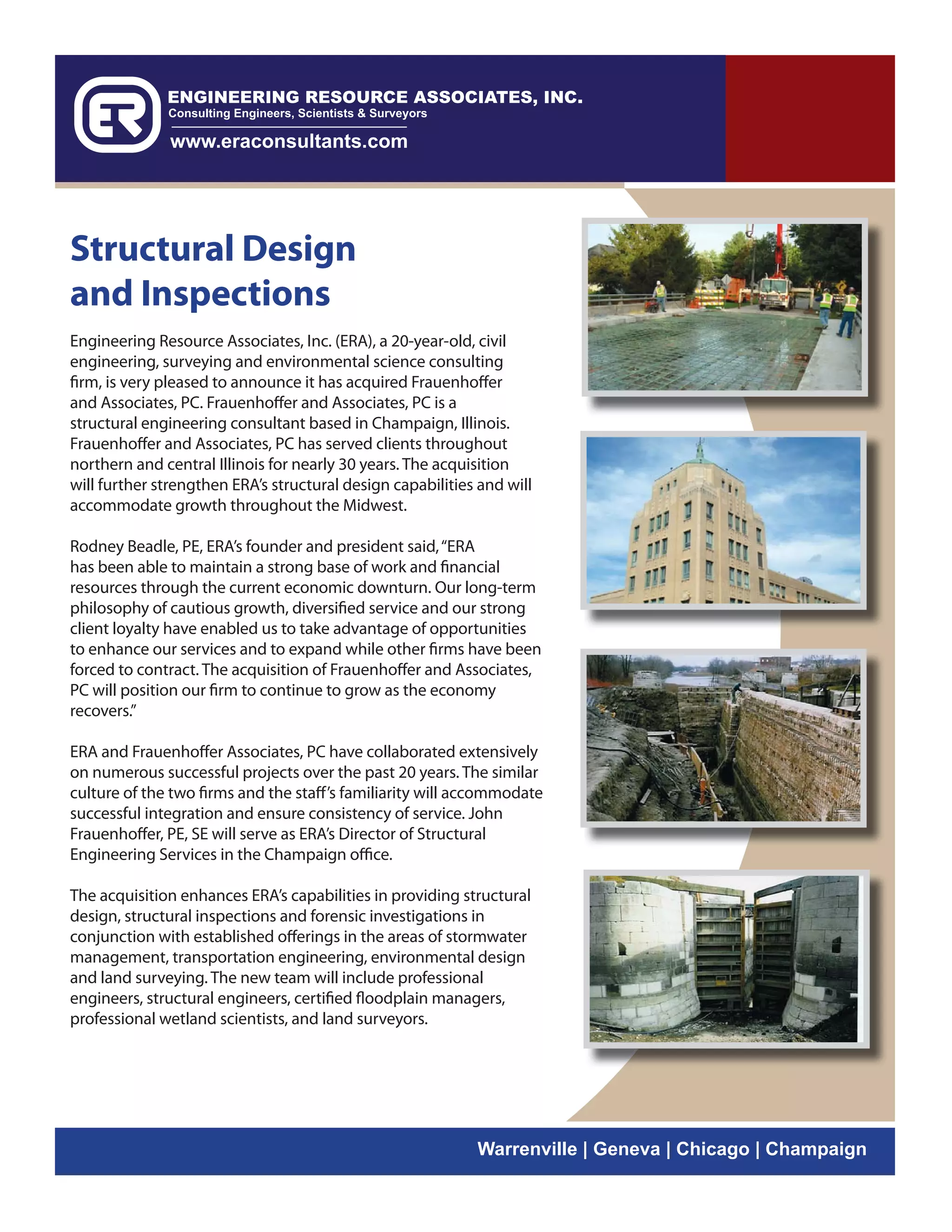 ERA\'s Service Cut Sheets | PDF | Civil Engineering Industry | Industries