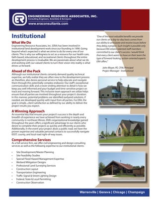 ERA\'s Service Cut Sheets | PDF | Civil Engineering Industry | Industries