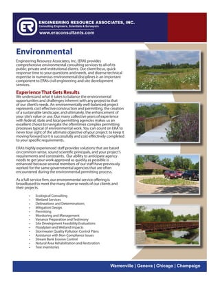 ERA\'s Service Cut Sheets | PDF | Civil Engineering Industry | Industries