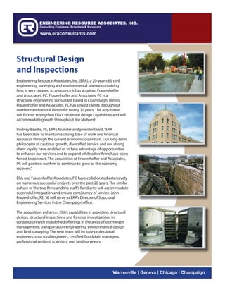 ERA\'s Service Cut Sheets | PDF | Civil Engineering Industry | Industries