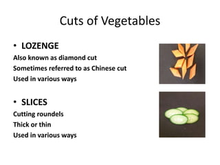 Cuts of veg | PPTX